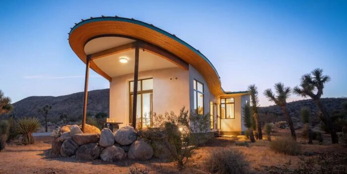 Would you live in a strawbale cabin? This off-grid desert home might ...